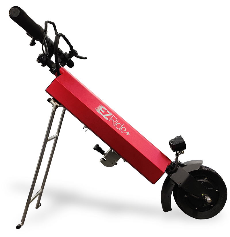 Wheelchair Power Assist: Electric Motor For Wheelchair: Attachment